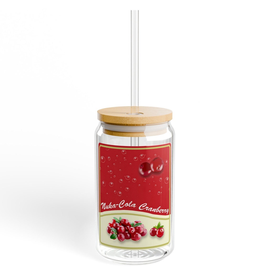 Nuka Cola Cranberry Fallout Inspired Glass Tumbler 16 Oz, Fallout Vault ...