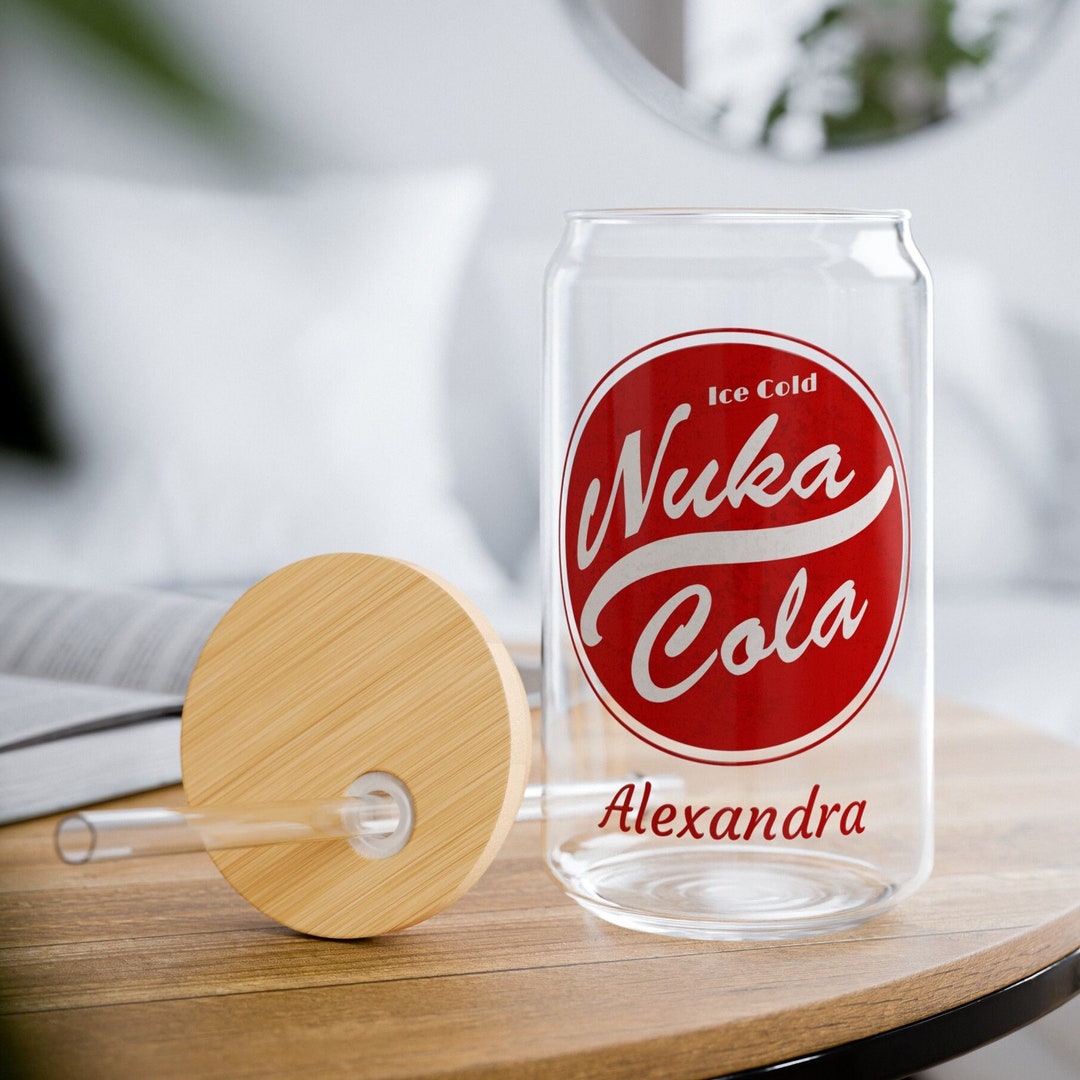 Personalized Nuka Cola Vault Tec Cup Glass Tumbler 16 Oz, Fallout Pip ...