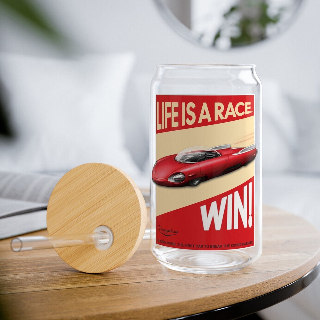 Fallout Inspired Chryslus Cherry Bomb Car Glass Tumbler 16 Oz, Fallout ...