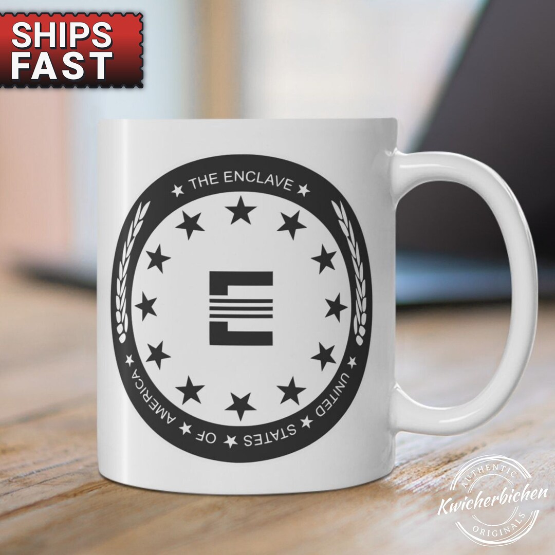Enclave Seal Coffee Mug, Fallout Pipboy Mug, New Vegas Mug, Fallout 4 ...