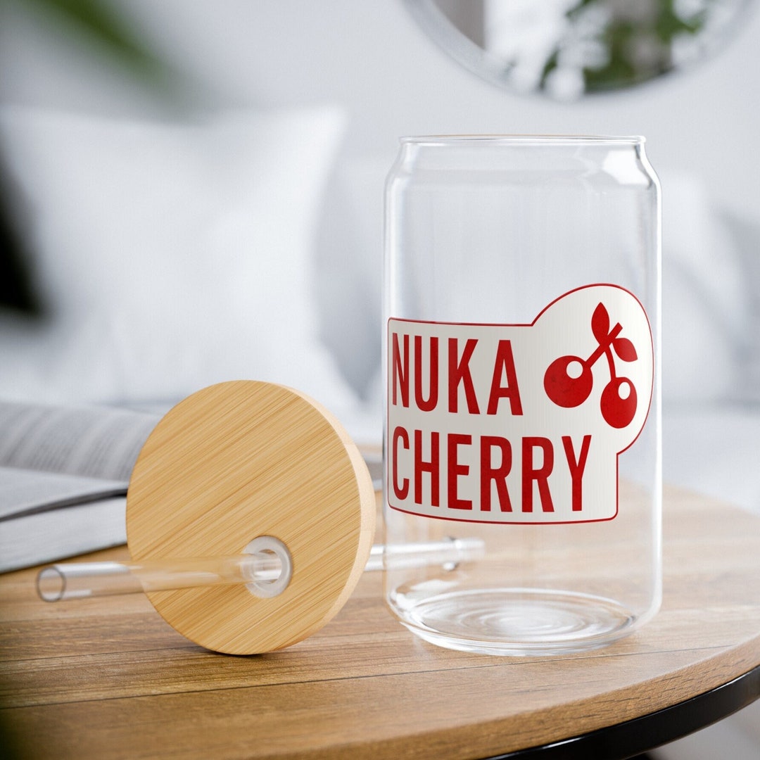 Nuka Cherry Cola Vault Tec Cup Glass Tumbler 16 Oz, Fallout Pip Boy ...
