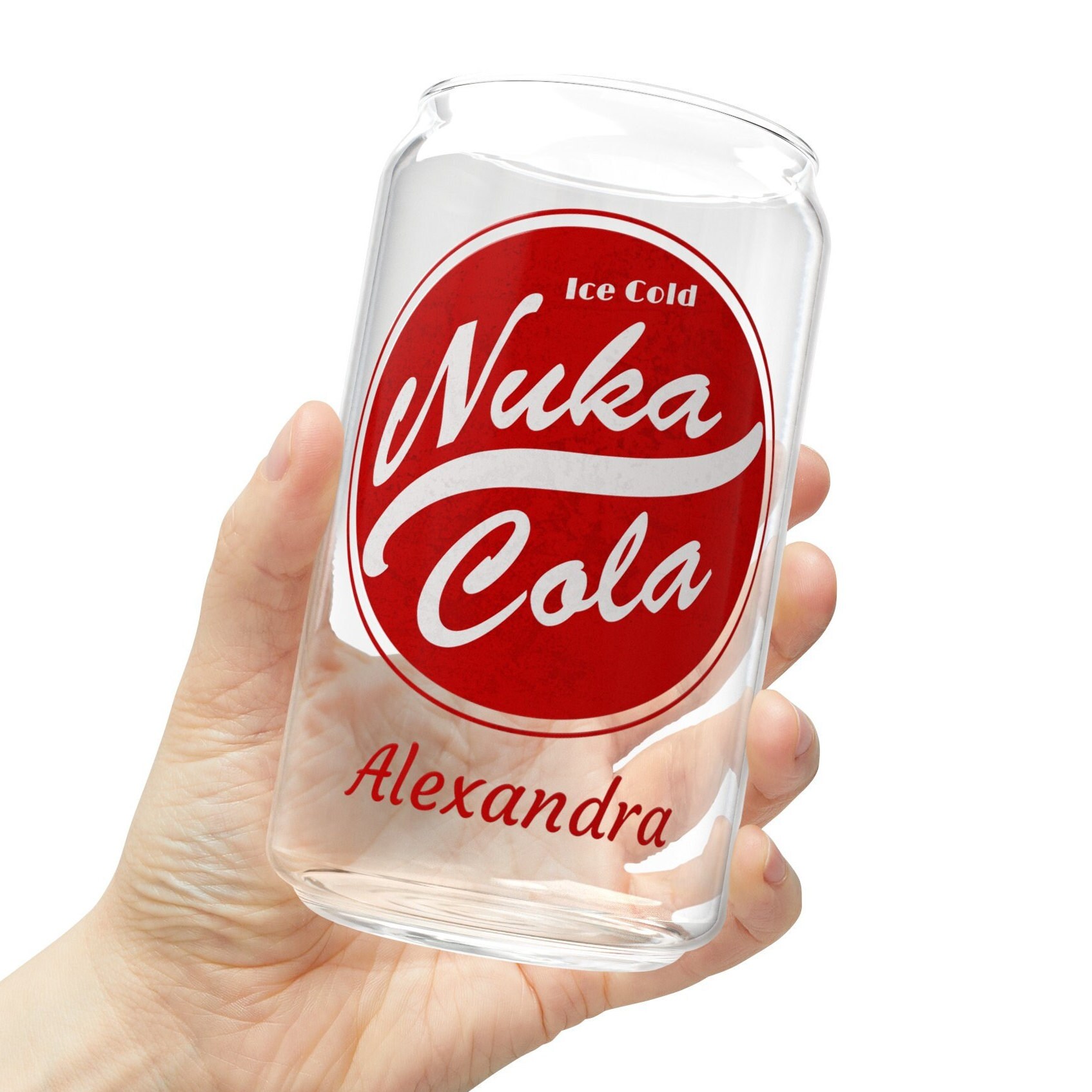 Personalized Nuka Cola Vault Tec Cup Glass Tumbler 16 Oz, Fallout Pip ...