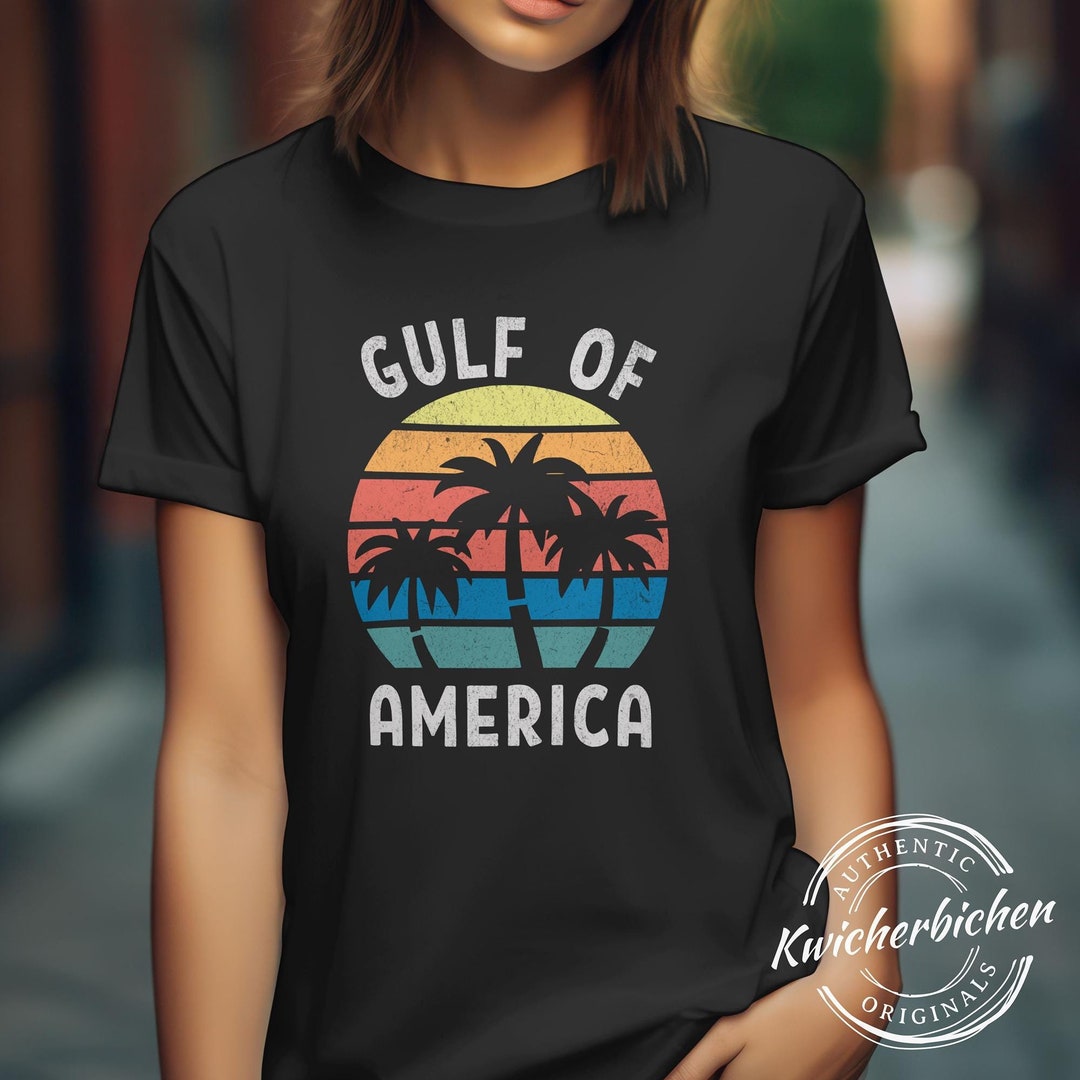 Gulf of America Retro Sunset T-shirt, Funny Viral Gulf of America ...