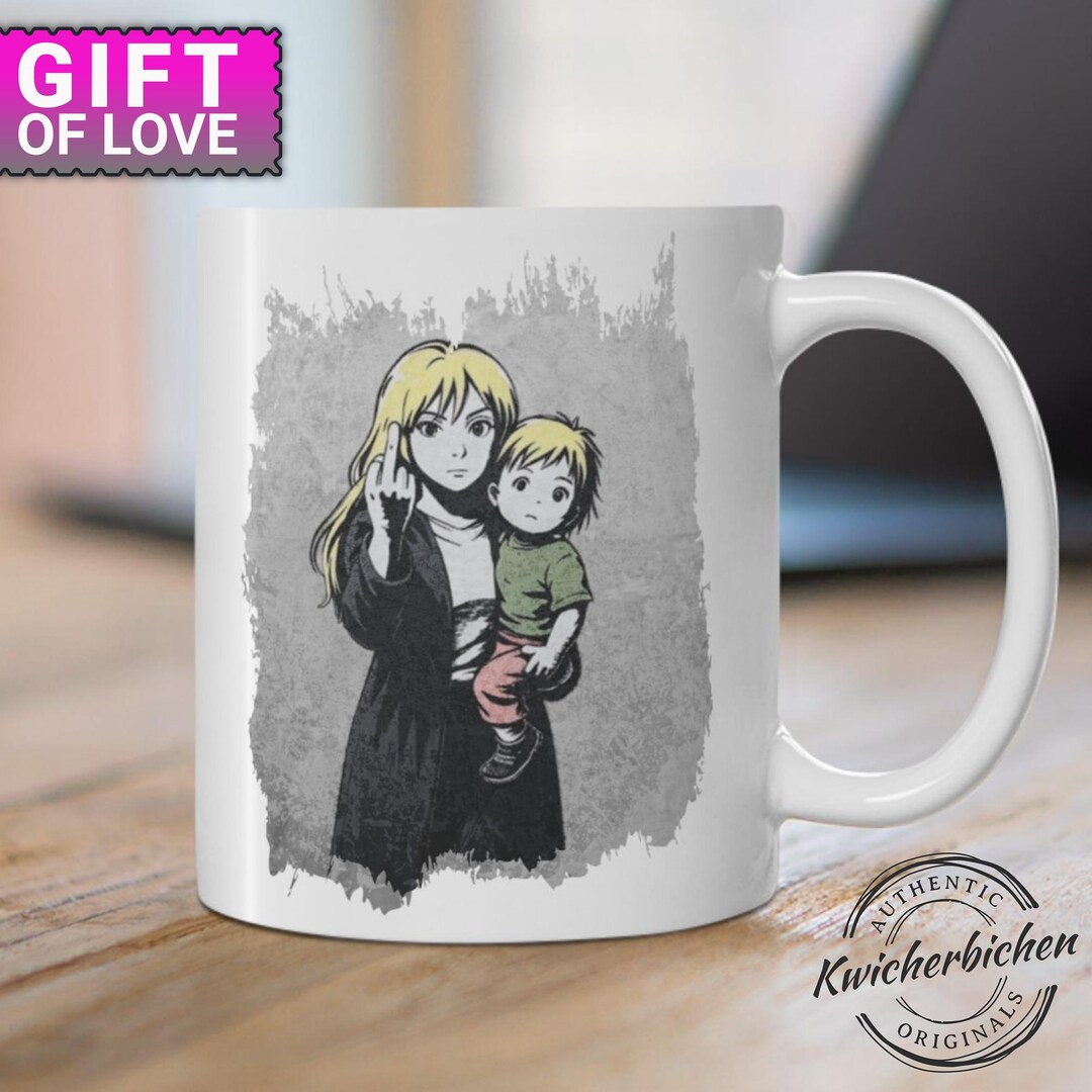 Tiresome Mom Banksy Style Mug, Mom Character Coffee Cup, Funny Gift ...