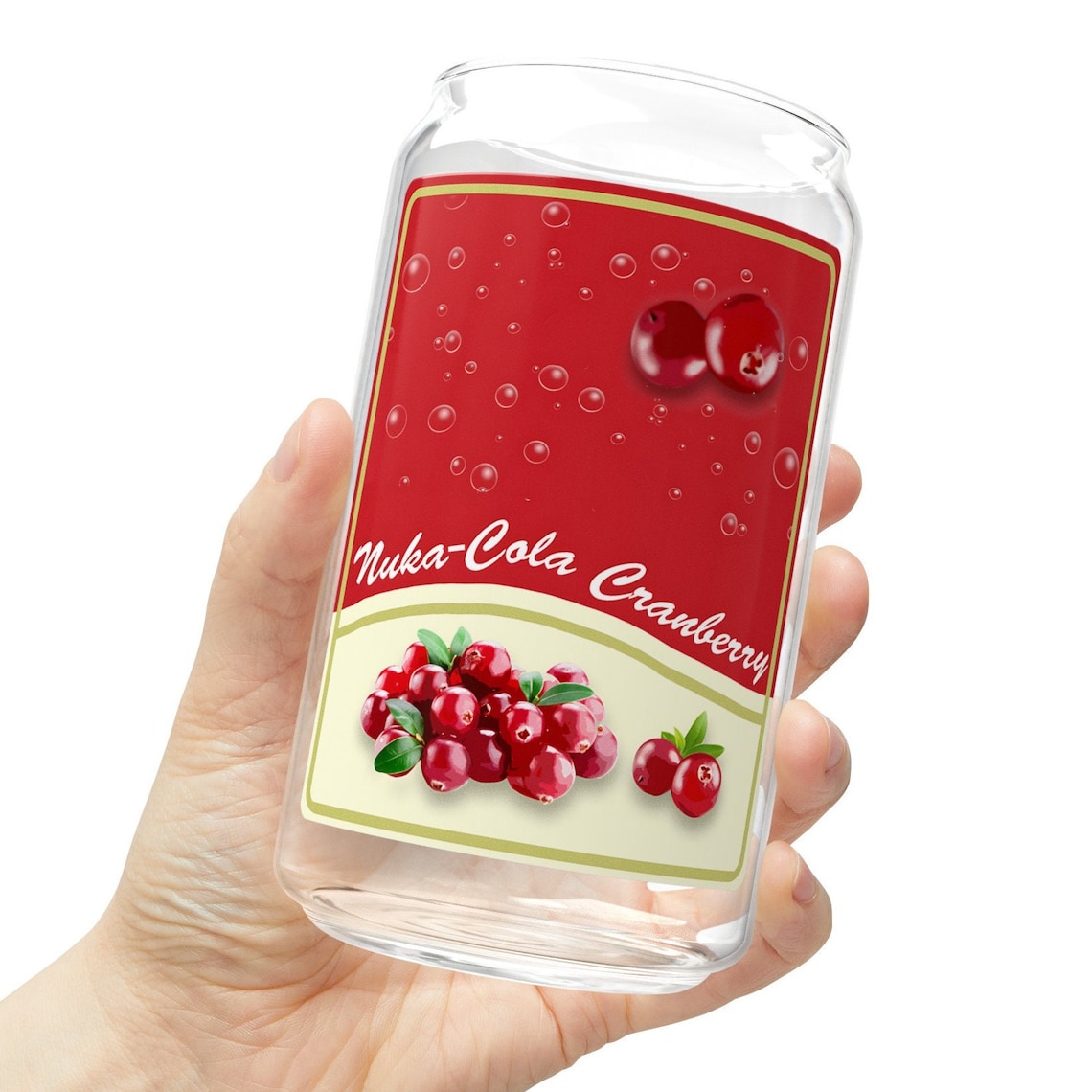 Nuka Cola Cranberry Fallout Inspired Glass Tumbler 16 Oz, Fallout Vault ...