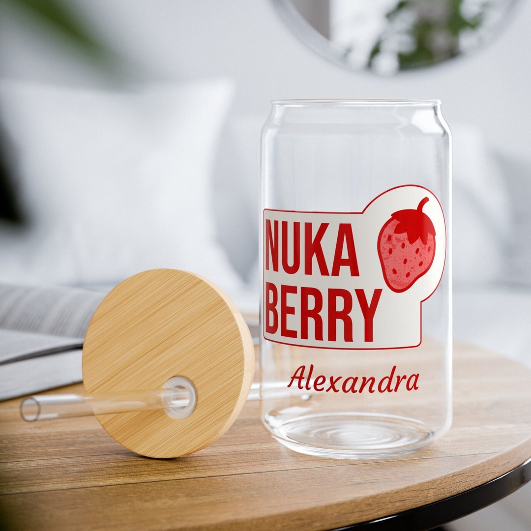 Personalized Nuka Berry Cola Vault Tec Cup Glass Tumbler 16 Oz, Fallout ...