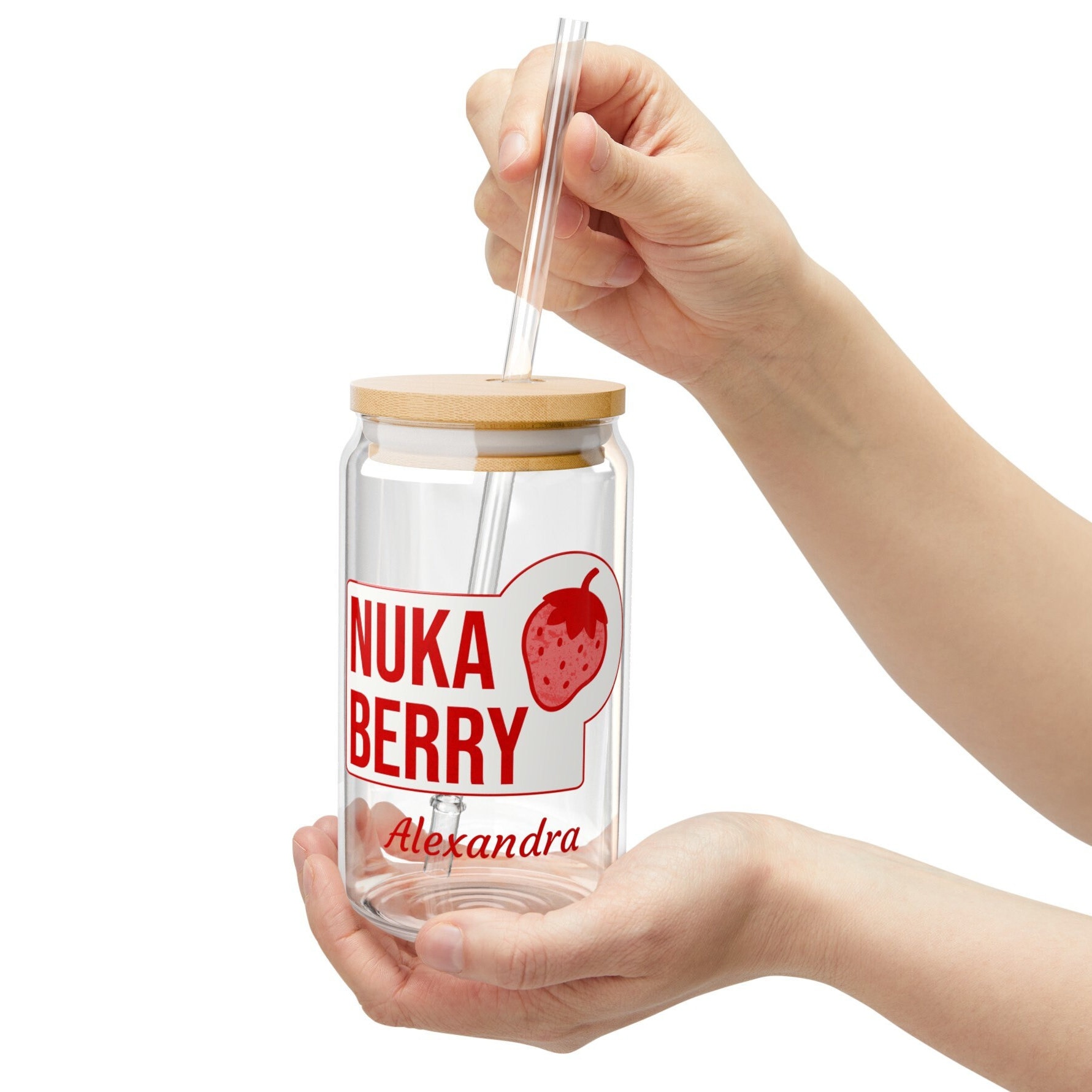 Personalized Nuka Berry Cola Vault Tec Cup Glass Tumbler 16 Oz, Fallout ...