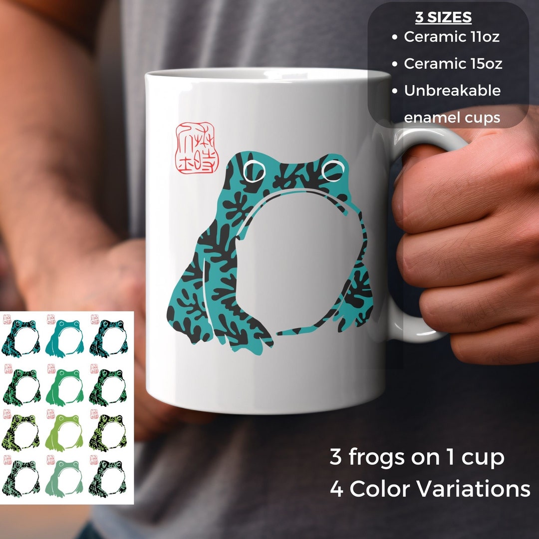 Matsumoto Hoji, Unimpressed Frog Japanese Mug, Toad Wabi Sabi ...