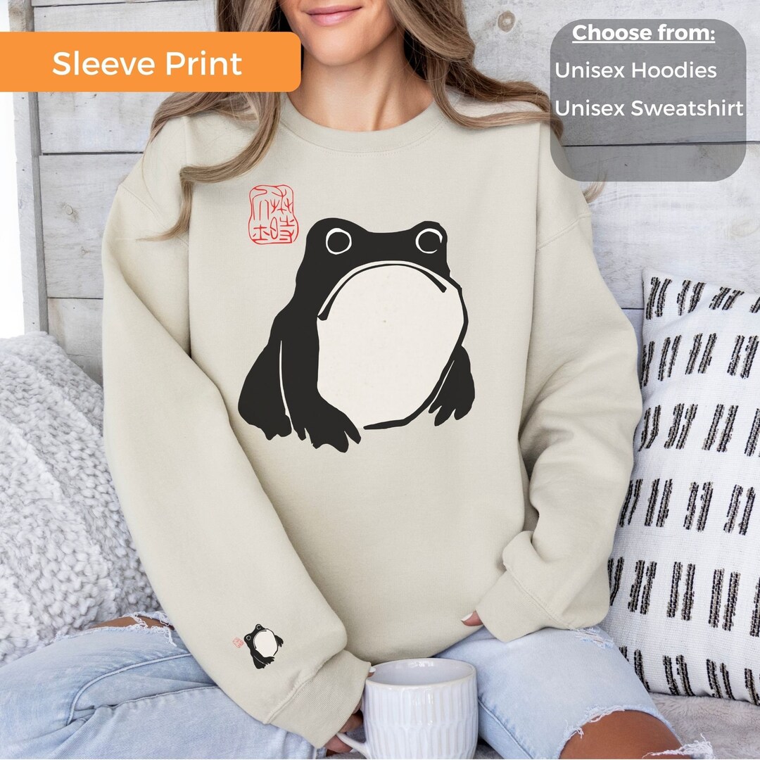 Matsumoto Hoji Unimpressed Frog Japanese Sweatshirt And Hoodie