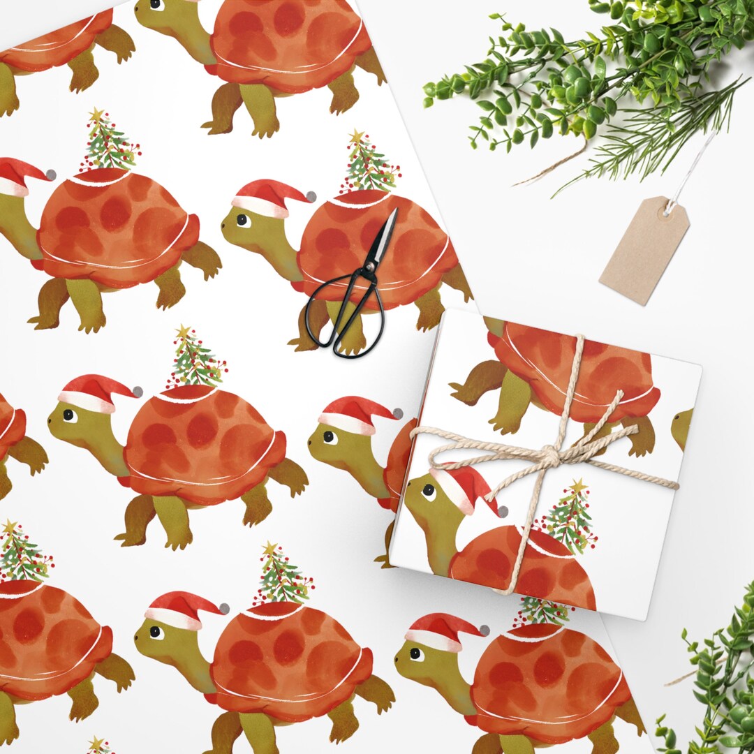 The Little Torti Wrapping Paper - Christmas Tortoise - Etsy