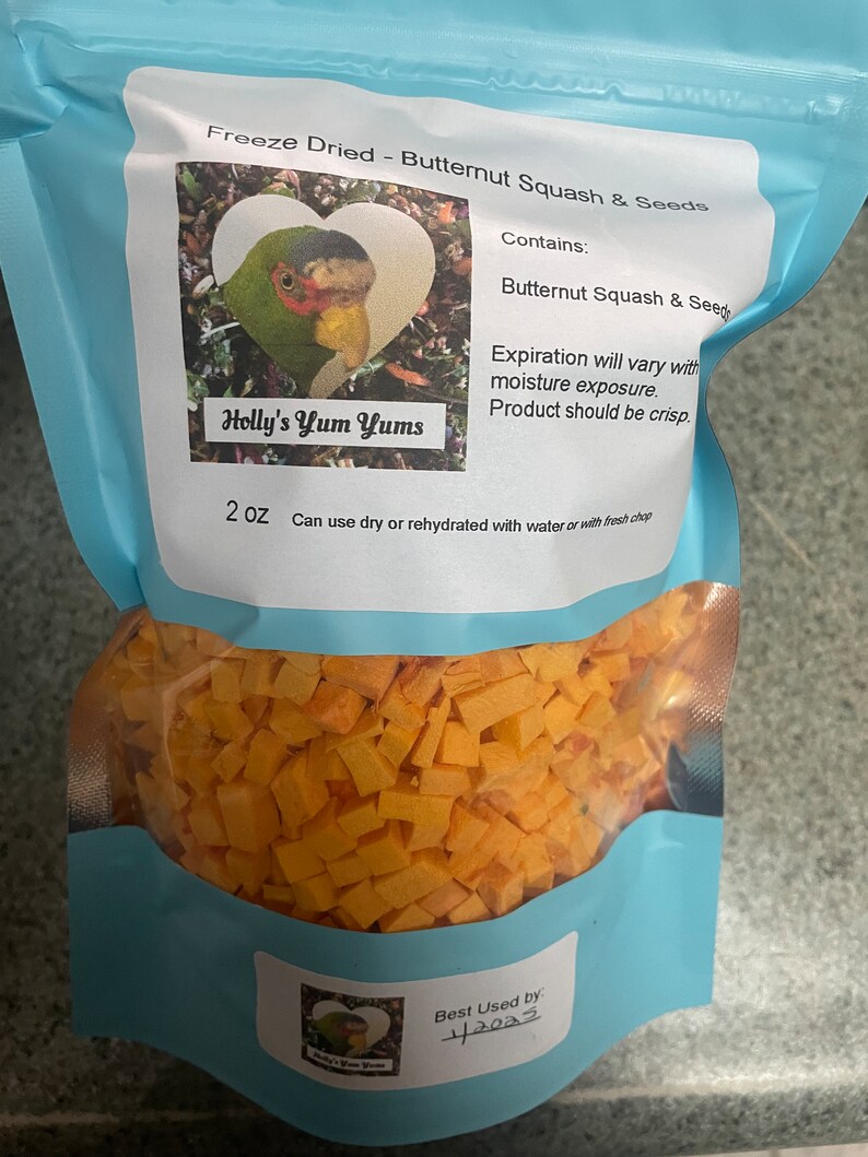 Freeze Dried - Butternut Squash & Seeds - 2 Oz. - Etsy