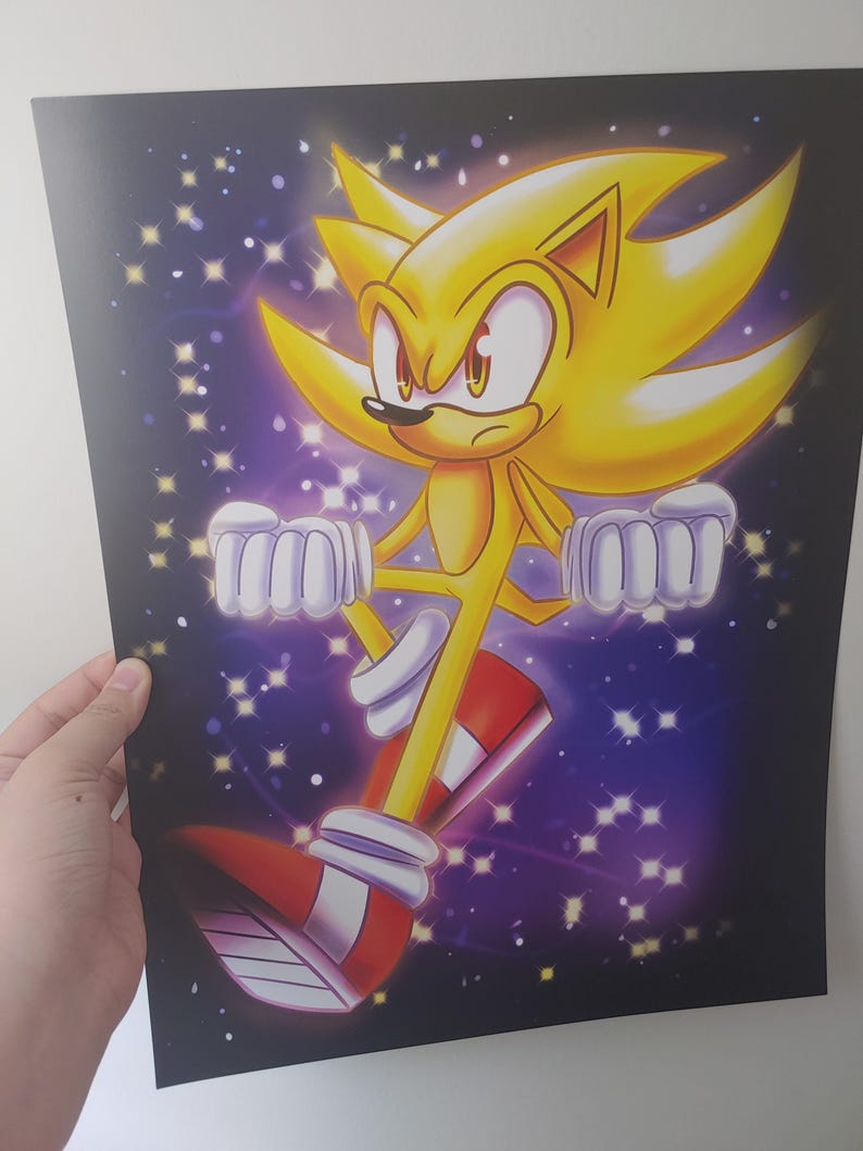 Super Sonic Poster - Etsy