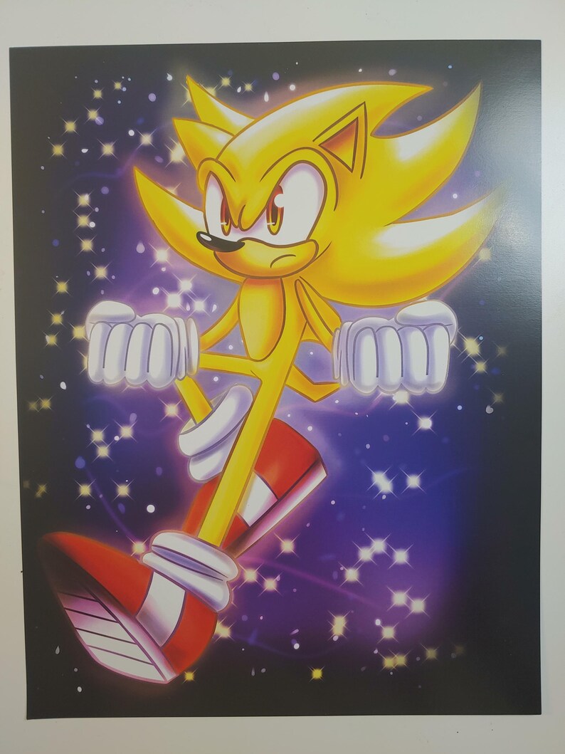 Super Sonic Poster - Etsy