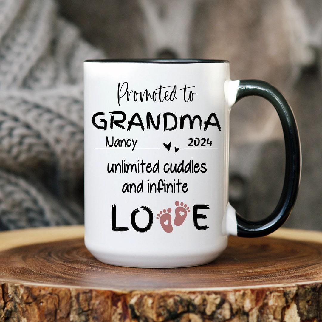 Custom Grandma Mug, Personalized New Grandparents Pregnancy ...