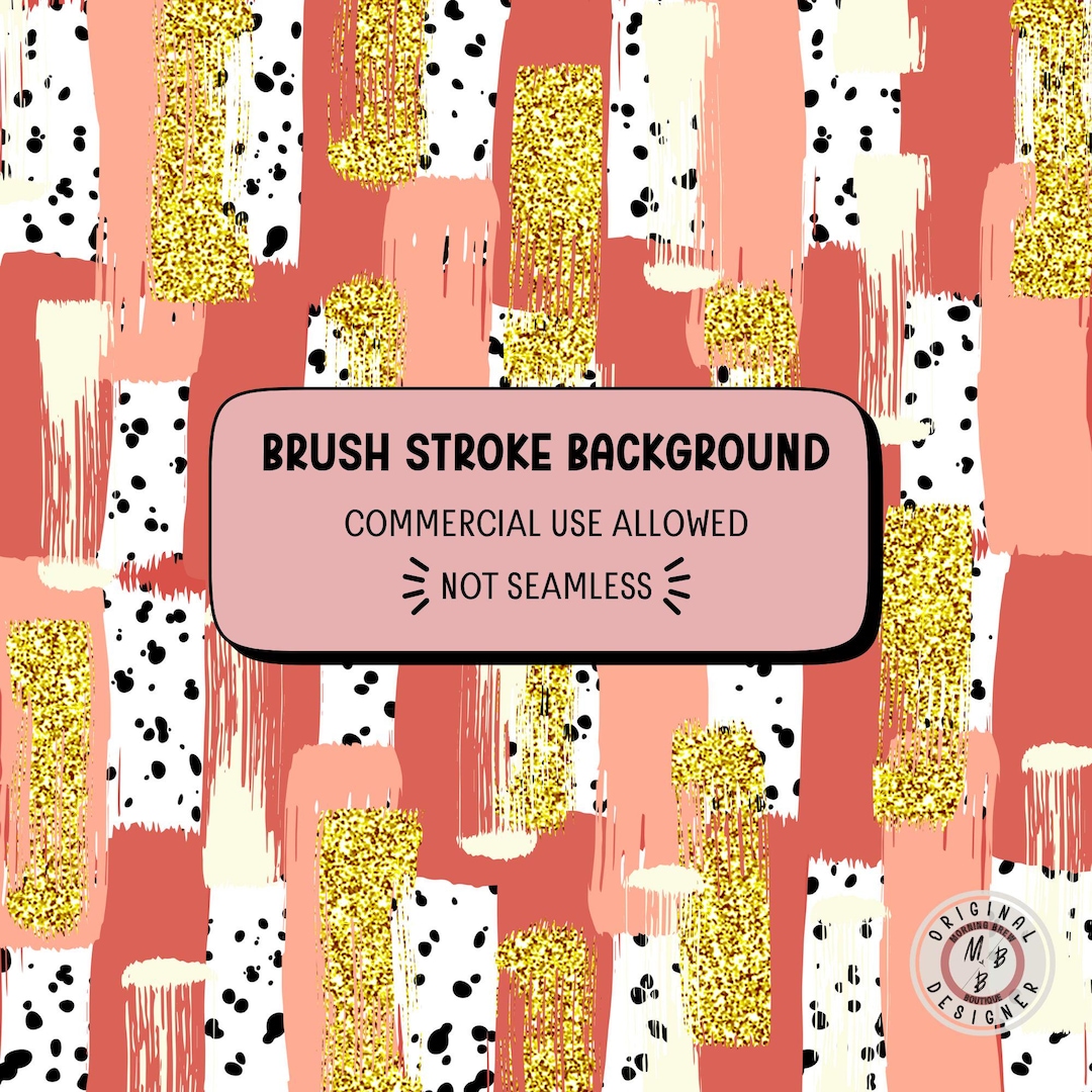 Summer Pastel Red/dalmatian Brush Stroke Background Trendy Pink Glitter ...