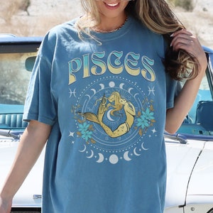 Comfort Colors* Pisces Zodiac Shirt Pisces Birthday T-shirt Pisces Gift ...