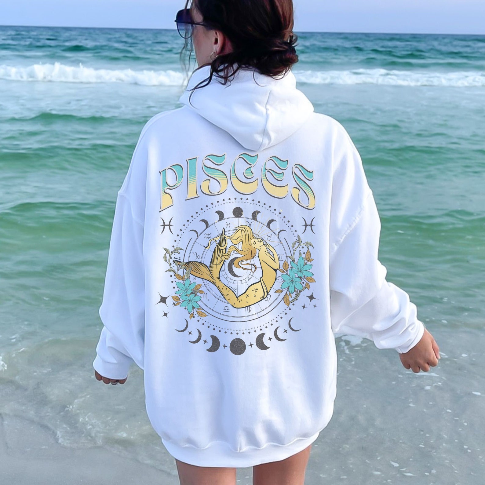 Zodiac Beach Hoodie 12 Zodiac Signs Hoodie Birthday Hoodie Cancer ...
