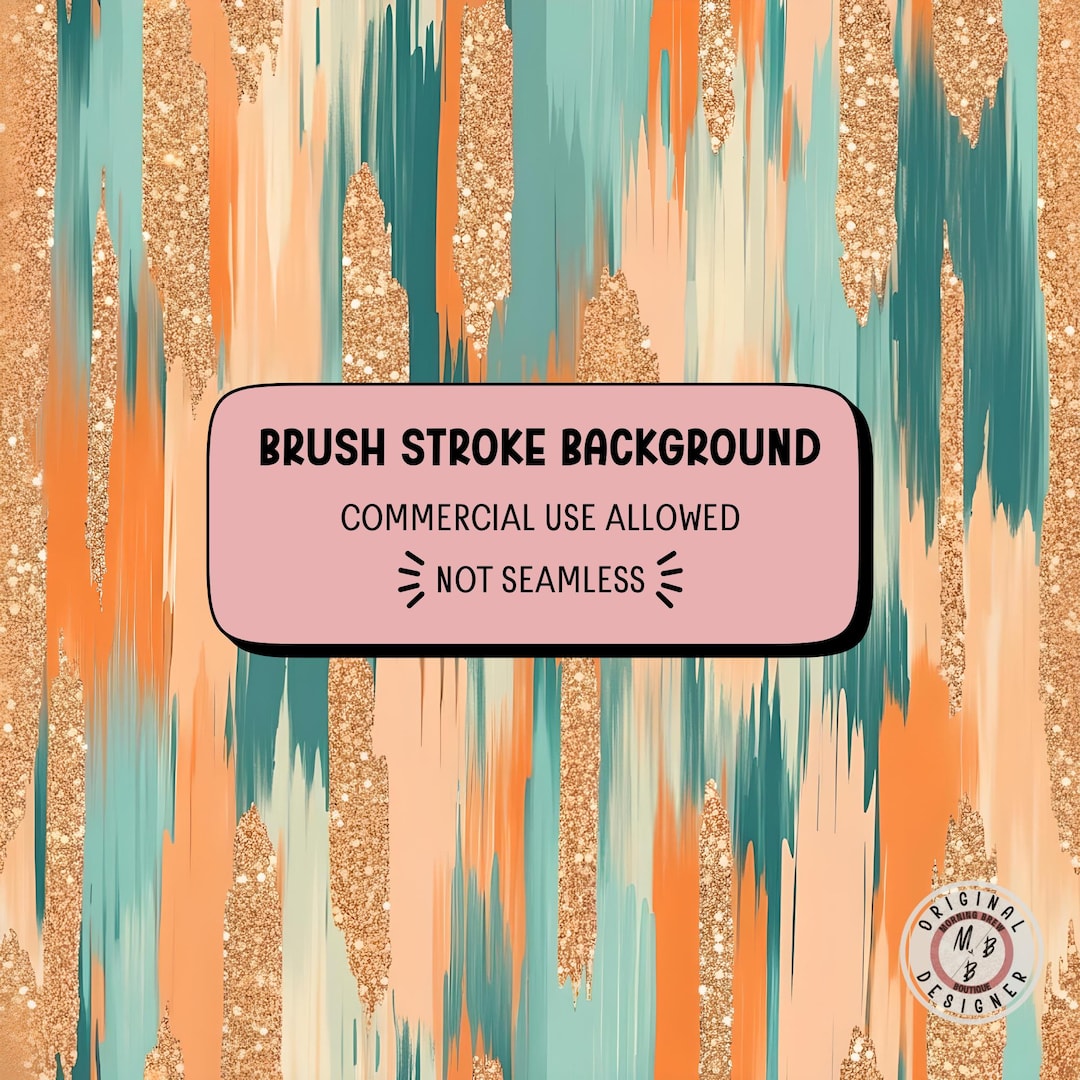 Spring Colors Grunge Brush Stroke Background Trendy Turquoise/cream ...
