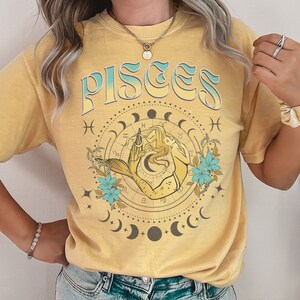 Comfort Colors* Pisces Zodiac Shirt Pisces Birthday T-shirt Pisces Gift ...