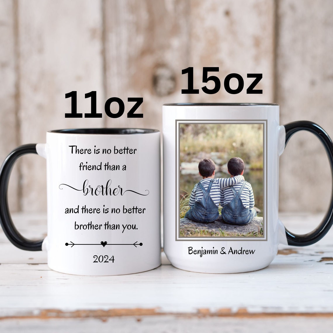 Personalized Brother Name Mug, Custom Brother Birthday Mug, Custom ...