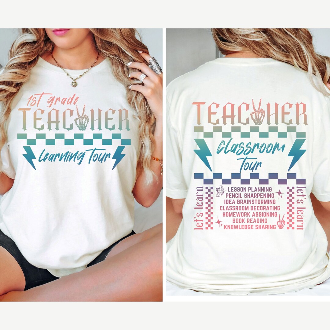 Custom Back to School Teacher Classroom Tour School Shirt Trendy ...