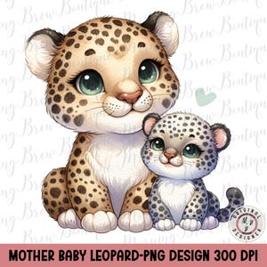 Watercolor Mother Baby Safari Animals PNG Clipart, Wild Animals Clipart ...