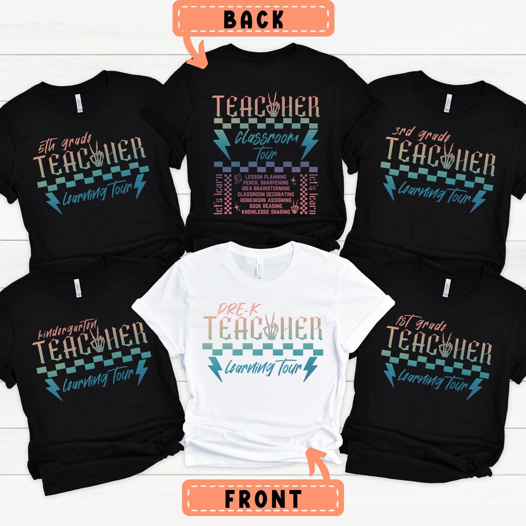 Custom Back to School Teacher Classroom Tour School Shirt Trendy ...