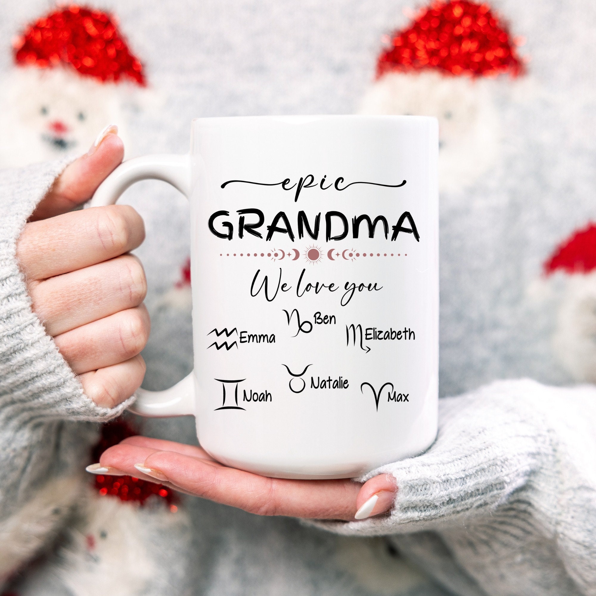 Custom Grandparents Mugs, Personalized Zodiac Grandparents Mug Set ...