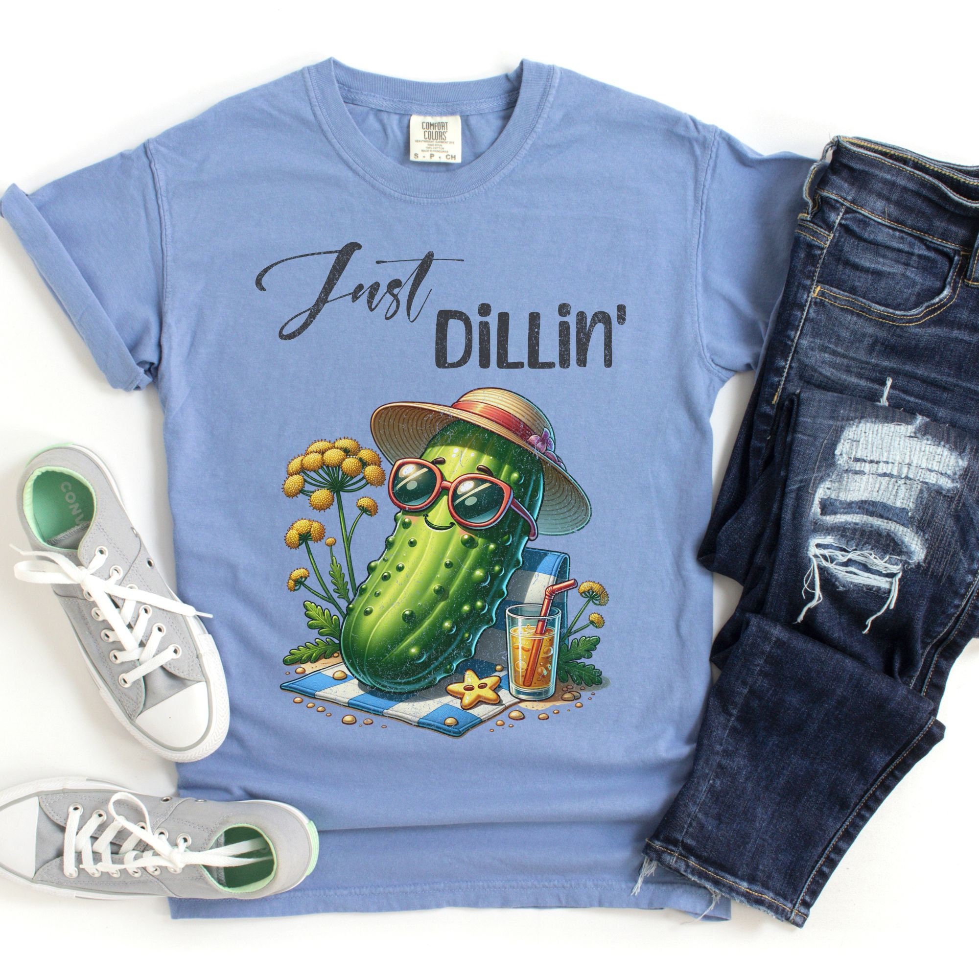Comfort Colors* Funny Pickle Shirt, Vintage Pickle Lover Shirt, Pickle ...