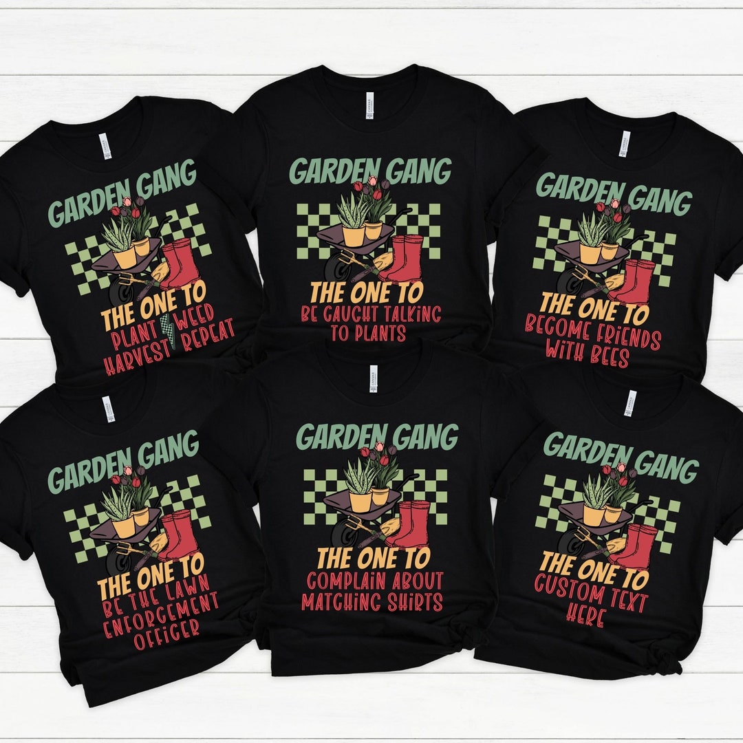 Custom Matching Garden Group Shirts, Gardening Shirts, Plant Lover ...