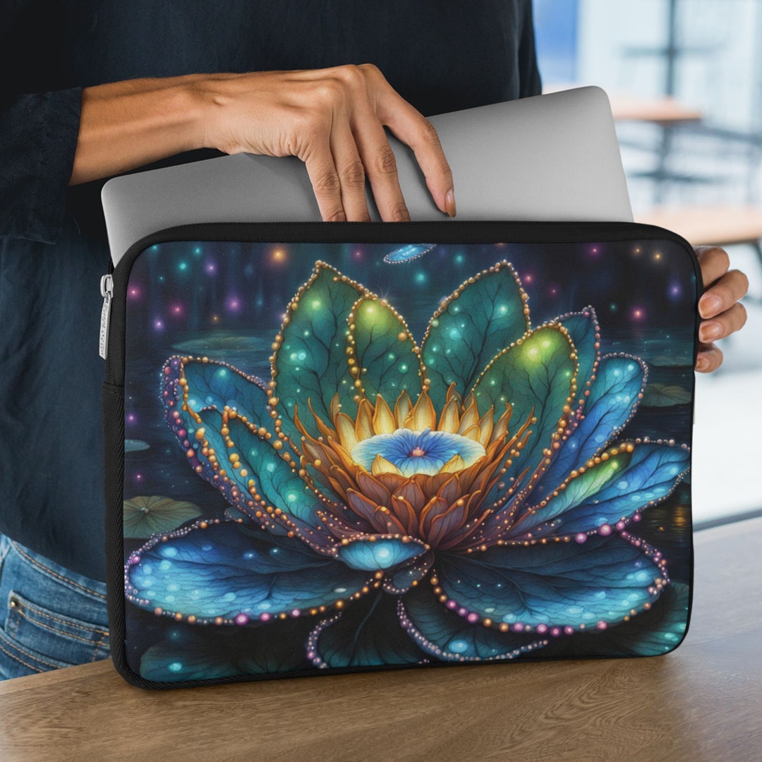 Fairycore Lily Pad Laptop Sleeve, Fairy Core Laptop Sleeve, Magic Lily ...