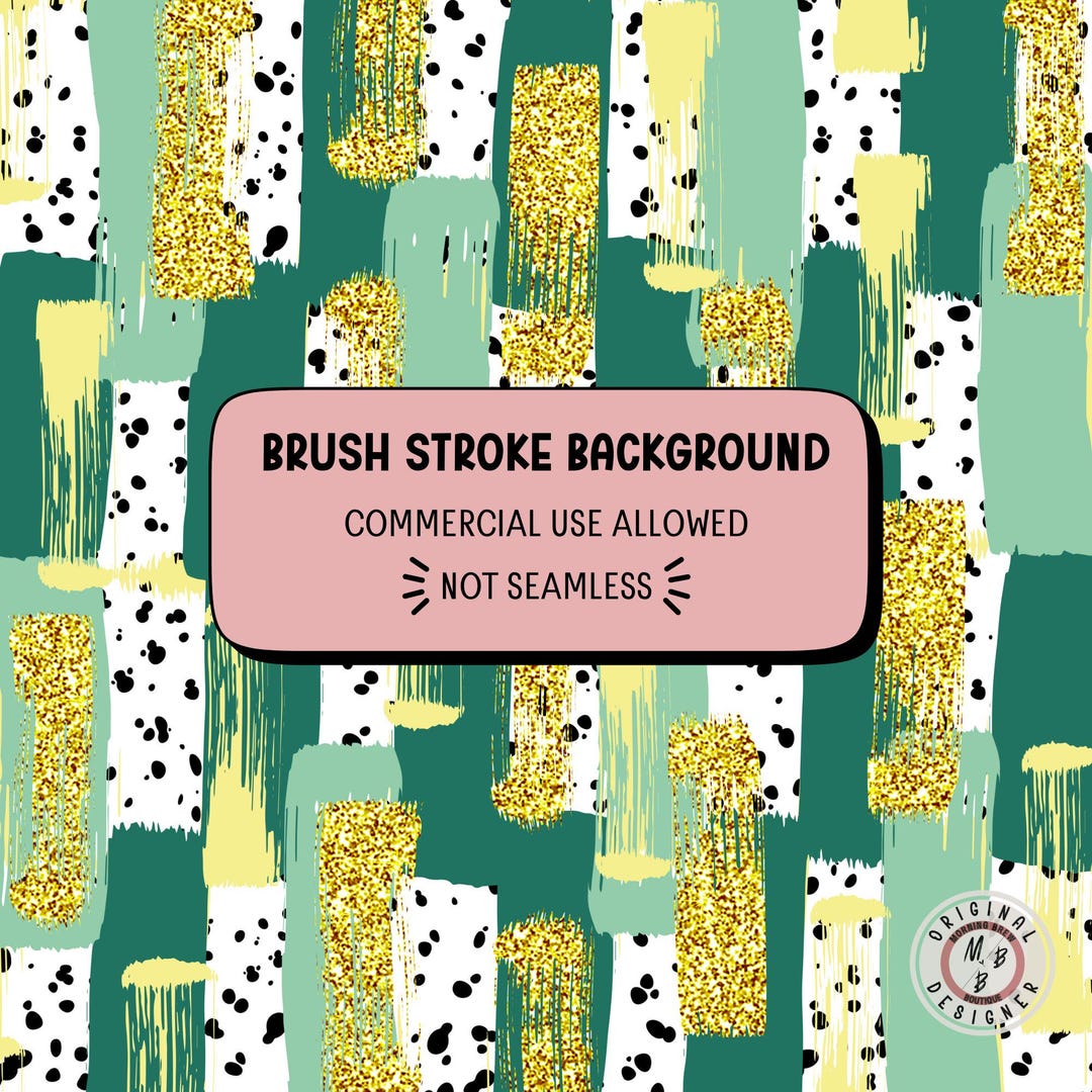 St.patric's Day Green/dalmatian Brush Stroke Background Trendy Green ...