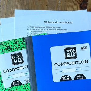 100 Drawing Prompts for Kids - Etsy