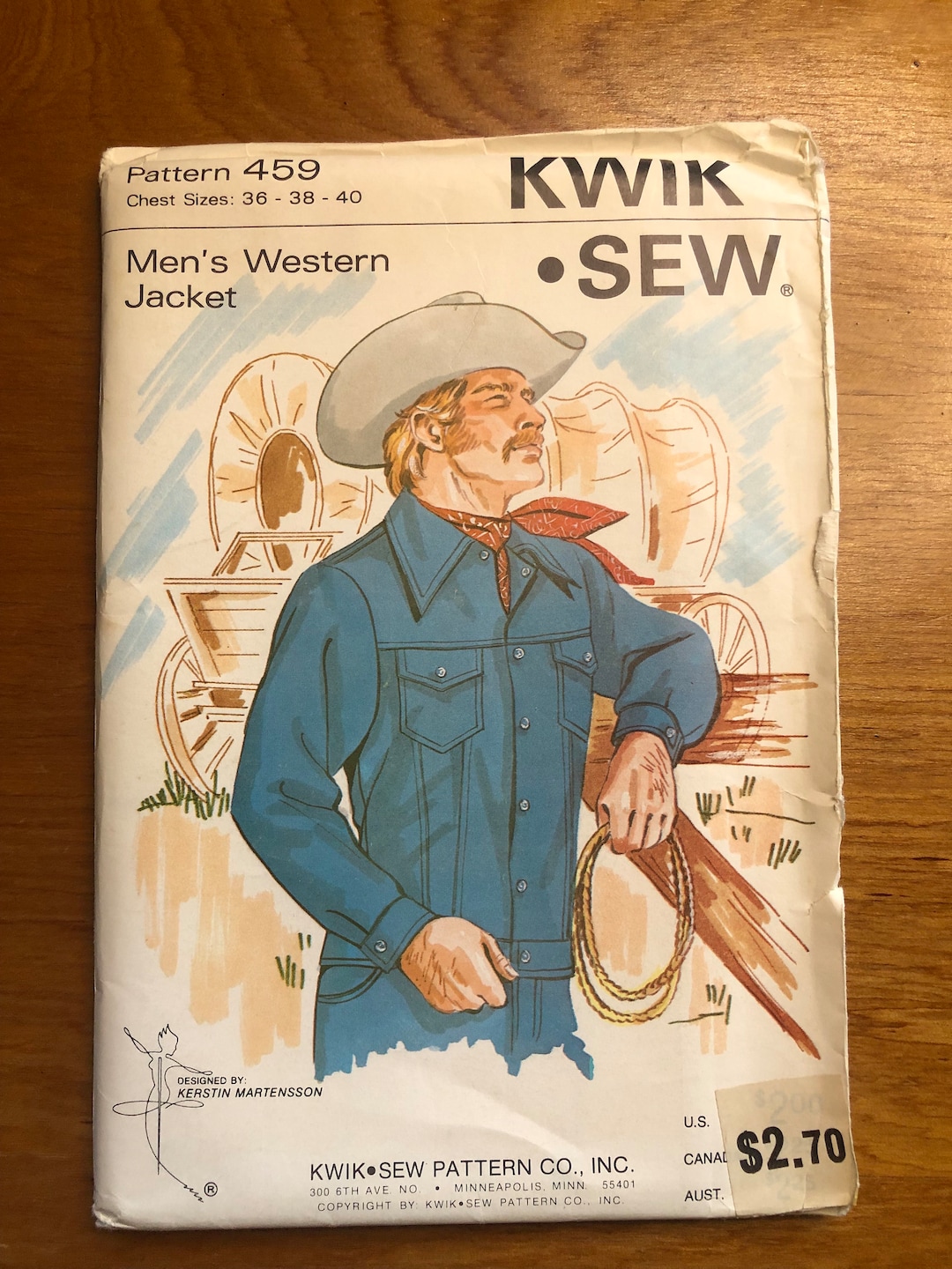 Kwik 459 Men's Western Jacket Chest 36-38-40 Paper - Etsy