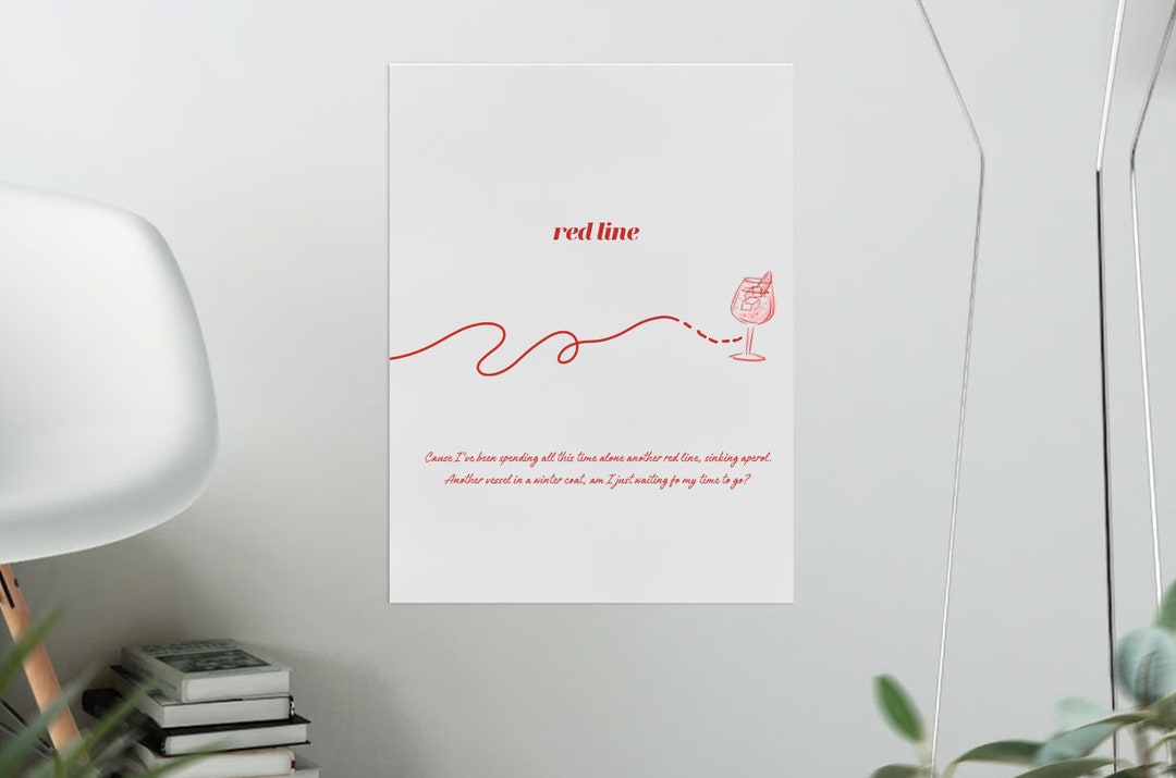Red Line 5SOS Poster - Etsy