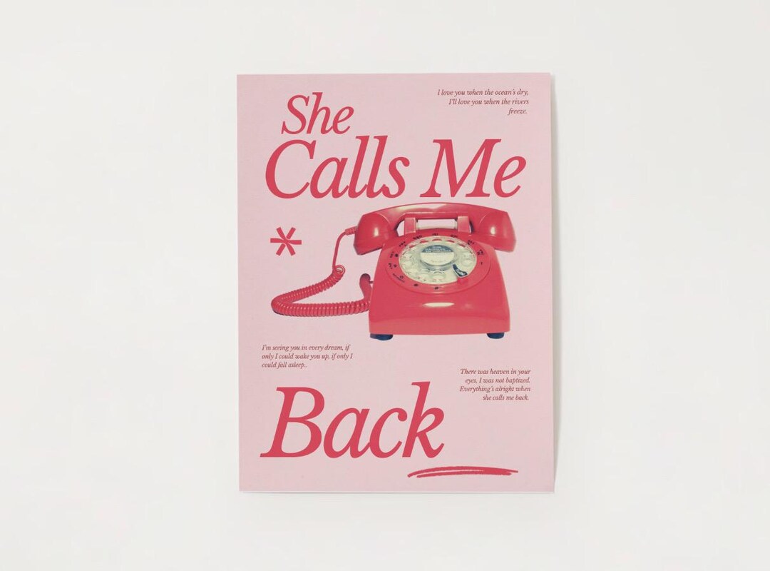 She Calls Me Back Poster - Etsy
