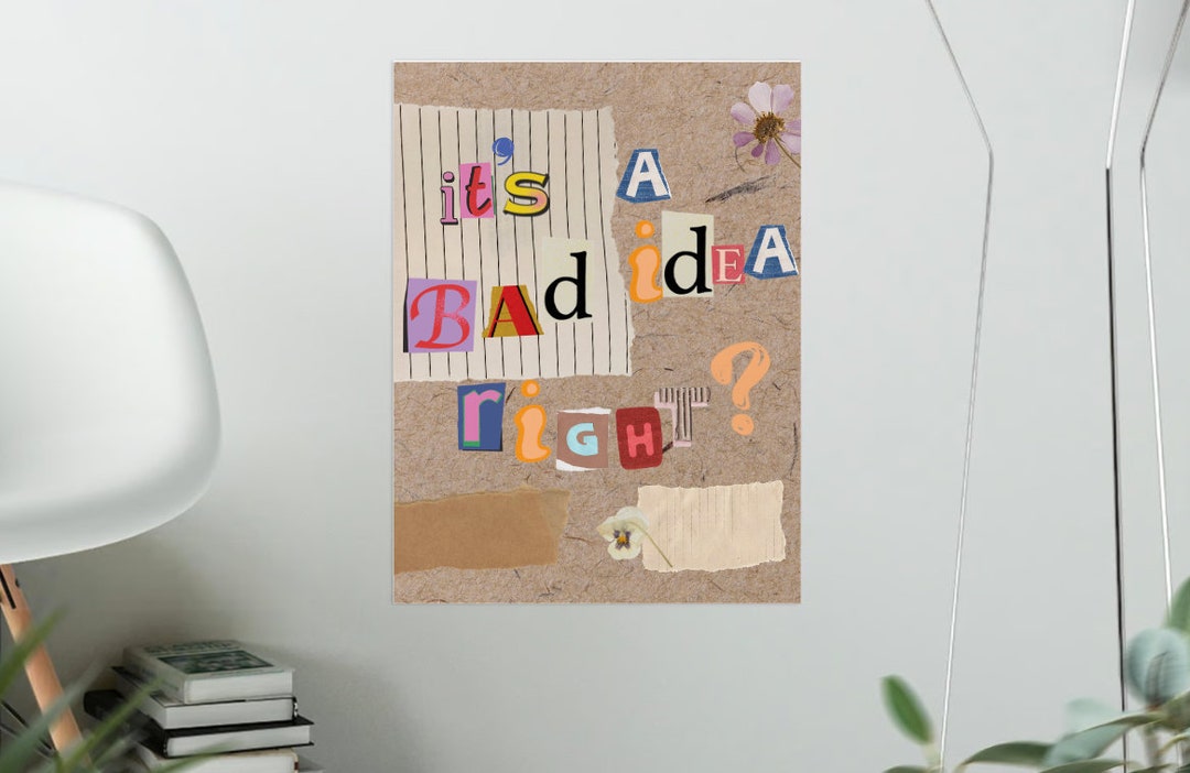 Bad Idea Right Olivia Rodrigo - Etsy