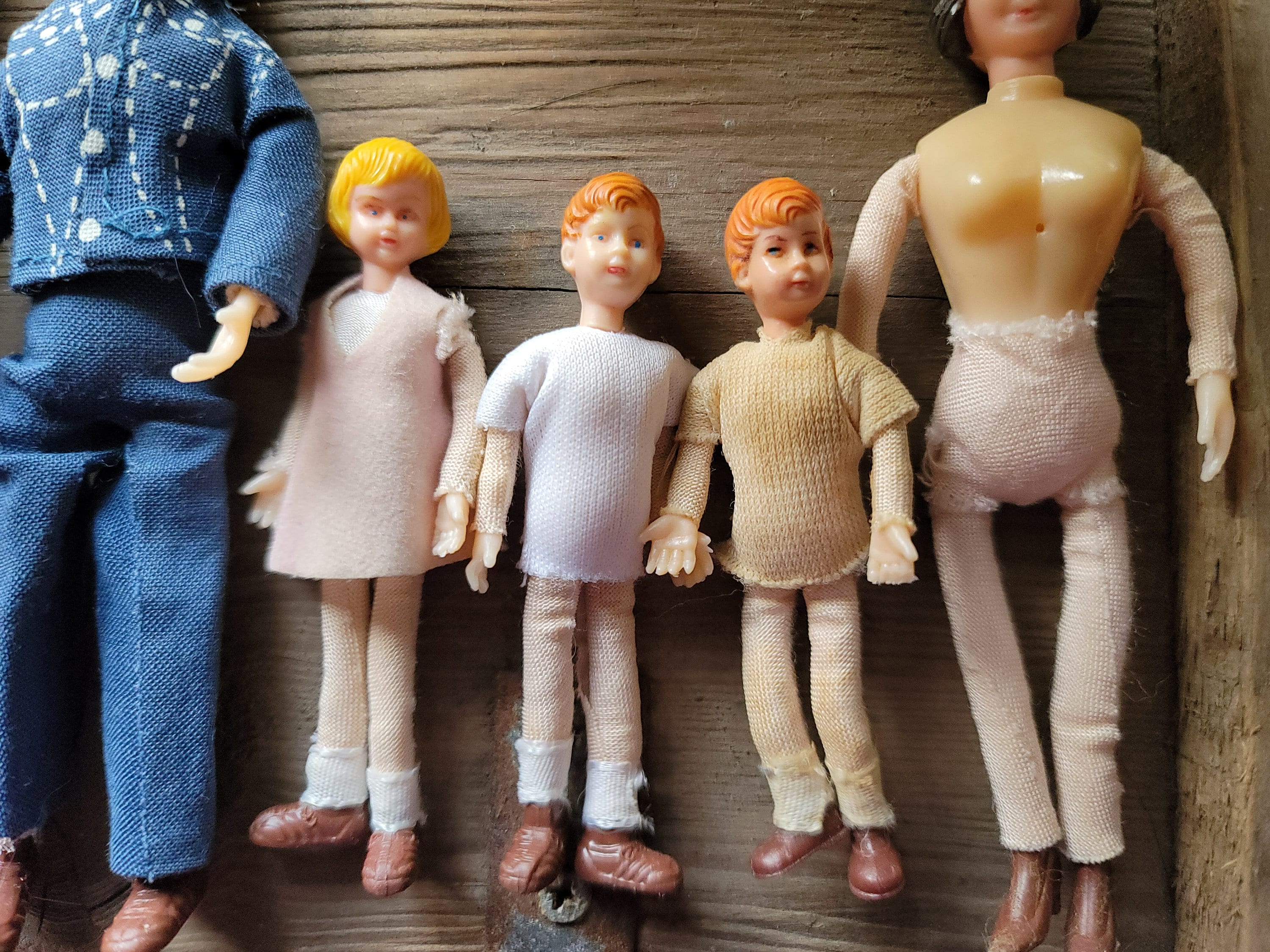 Vintage Wire Bendy Dollhouse Dolls, Vintage Tiny Bendy Dolls, Wire ...