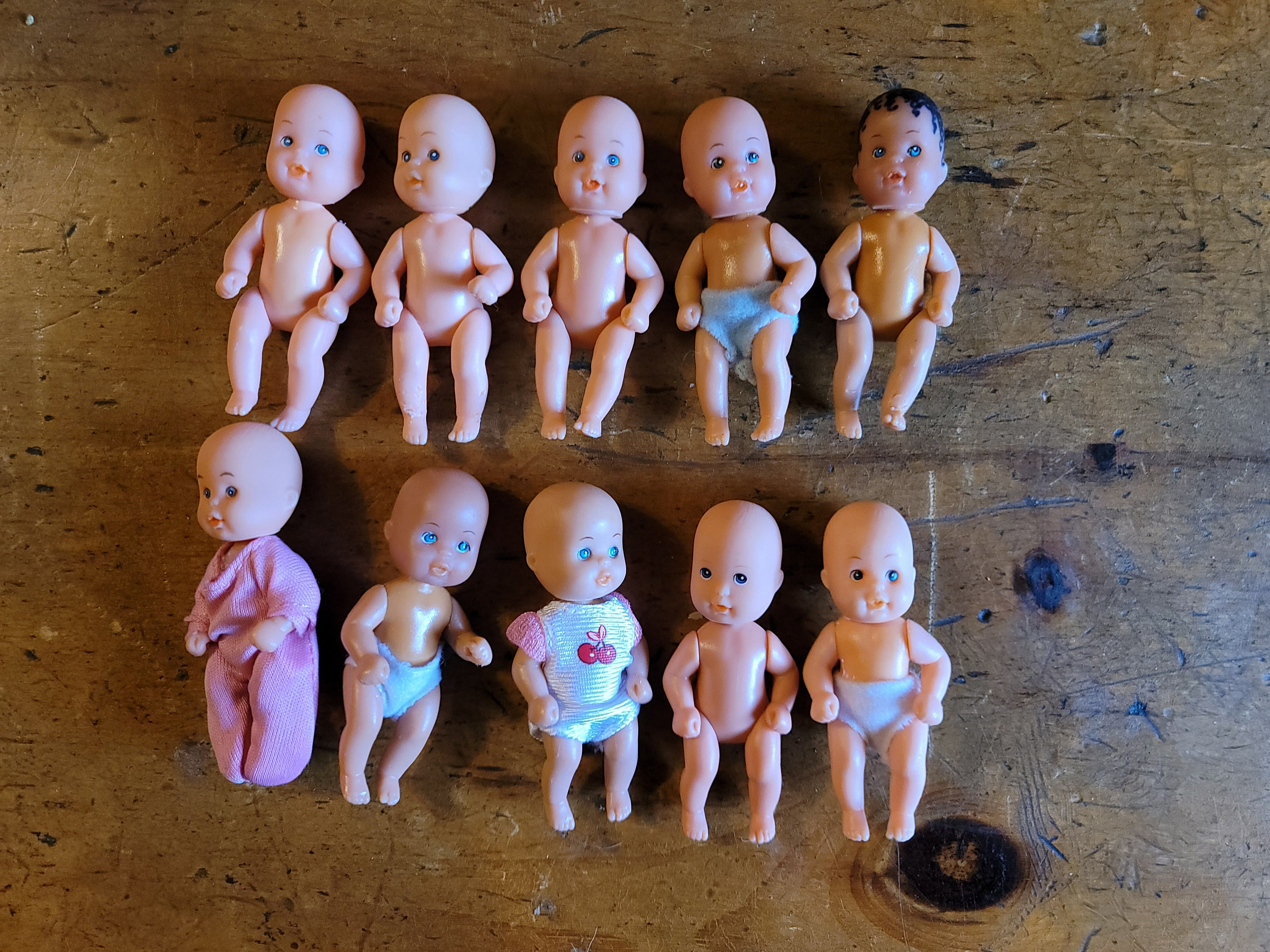 Vintage Lot of Tiny Simba Baby Dolls, Dollhouse Babies, Mini Babies ...