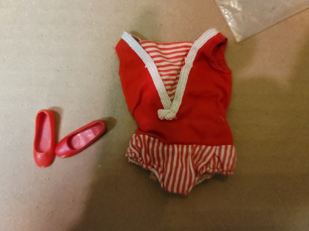 Vintage Skipper Doll Bathing Suit and Shoes Outfit, Clothes, Skipper ...