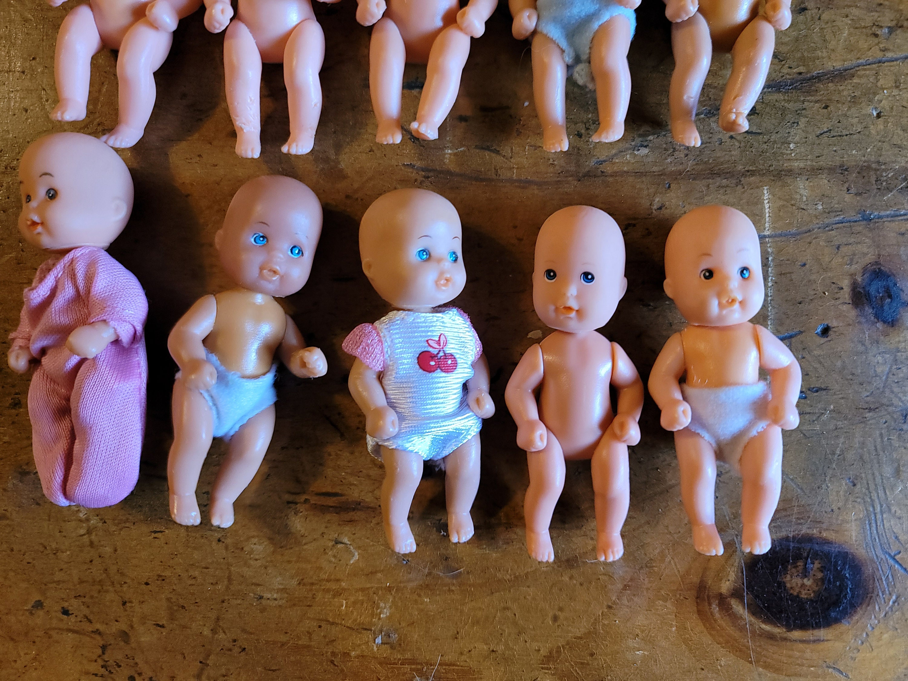 Vintage Lot of Tiny Simba Baby Dolls, Dollhouse Babies, Mini Babies ...