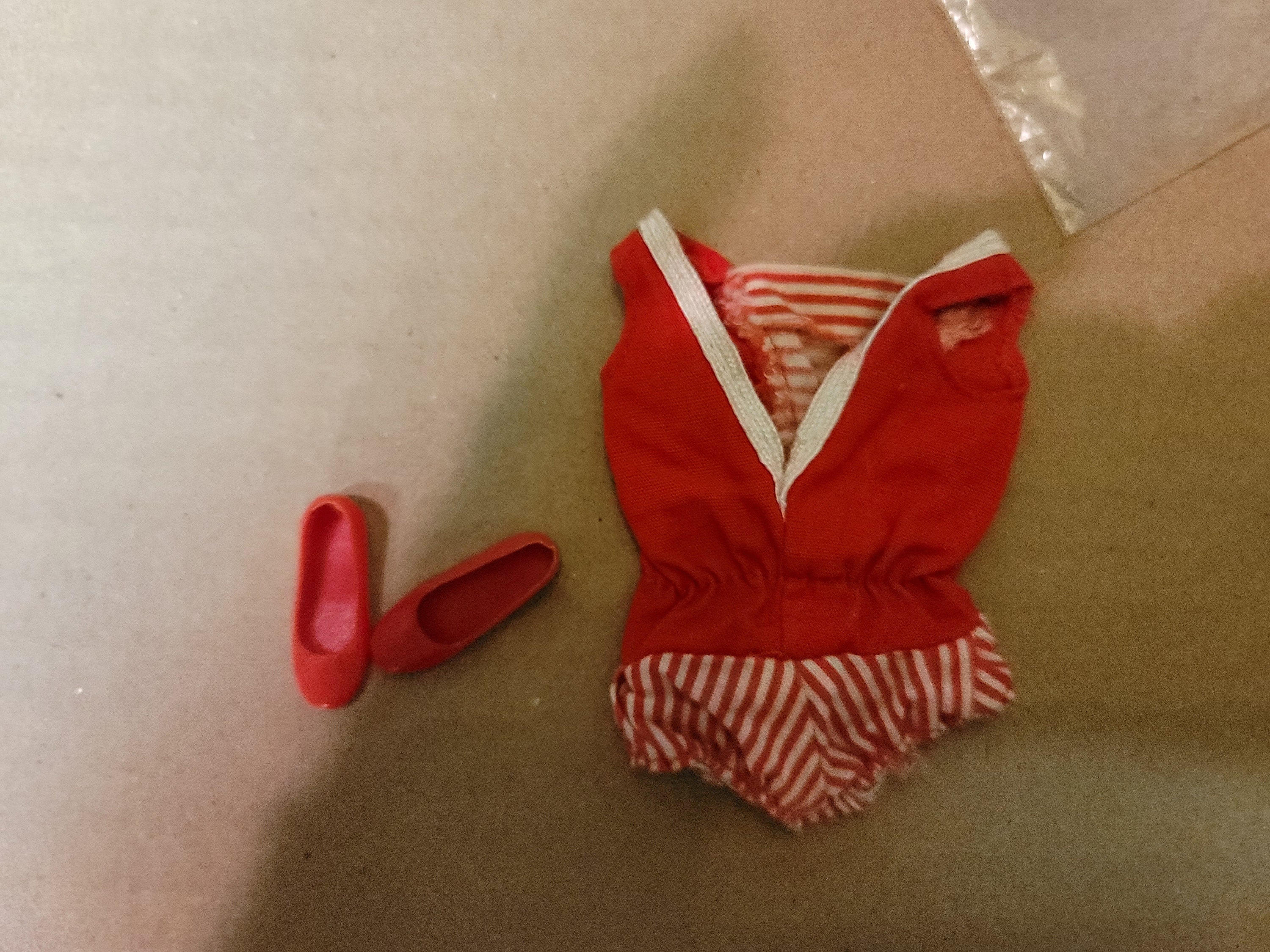 Vintage Skipper Doll Bathing Suit and Shoes Outfit, Clothes, Skipper ...