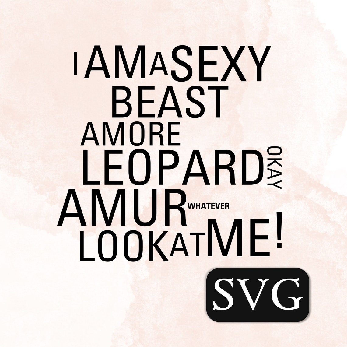 Amur Leopard Svg, Leopard Svg, Wildcat Svg, Endangered Species Svg ...