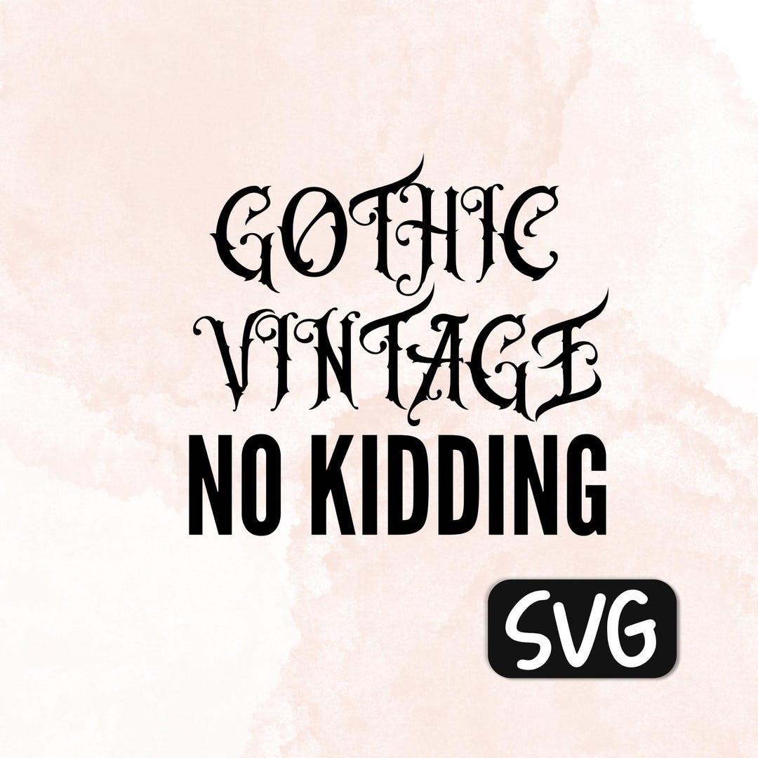 Gothic Svg, Vintage Svg, Mystic Svg, Queer Svg, Spooky Svg, Black Svg ...