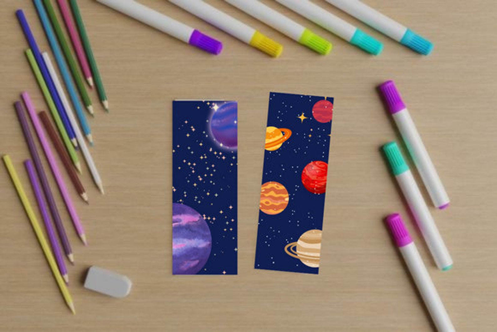 Printable Space Bookmarks for Kids, Instant Digital Dowload, PDF Format ...