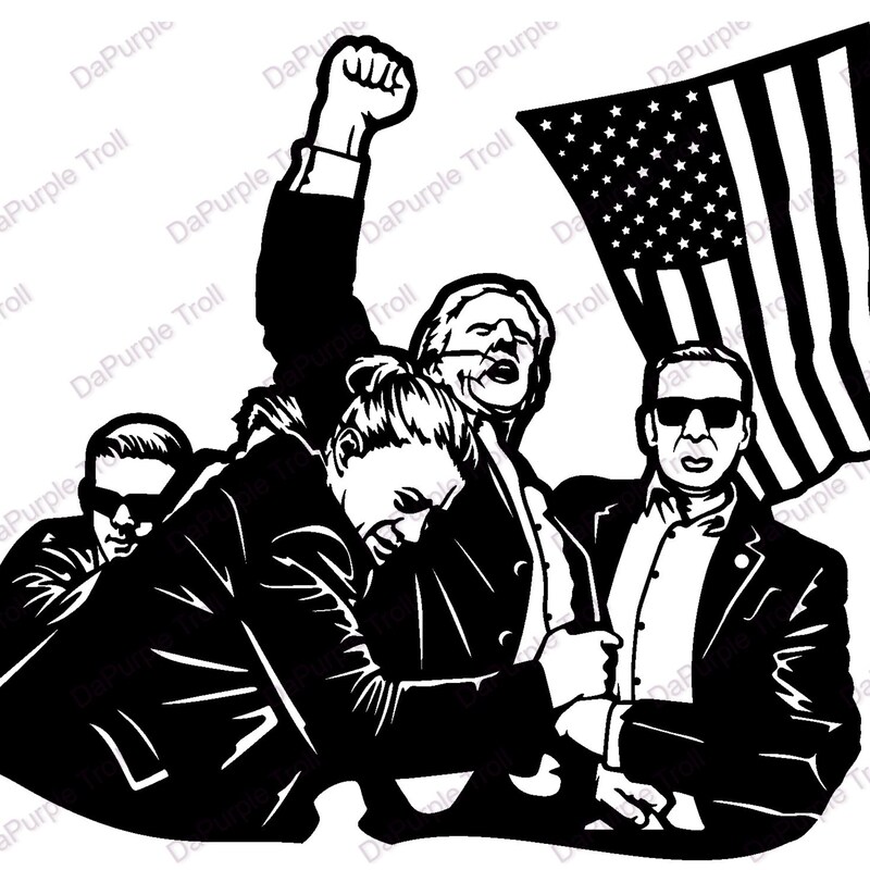 Donald Trump Outline - Etsy