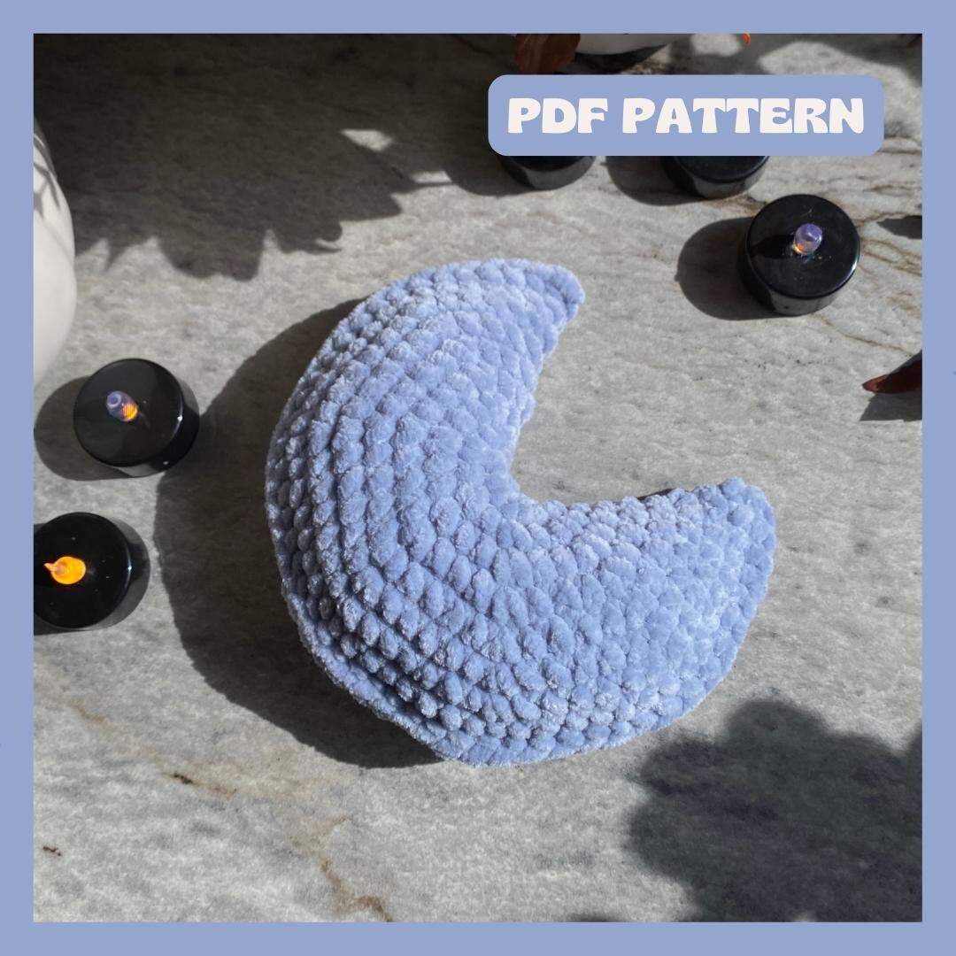 Crescent Moon Crochet Pattern, Crochet Moon, Space Themed Crochet, Amigurumi Moon, Moon Plushie ...