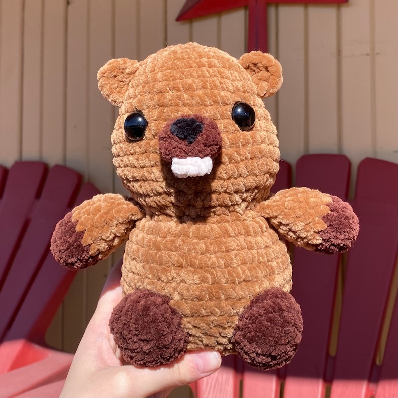 Beaver Crochet Pattern, Amigurumi Beaver Pattern, Beaver Plushie ...