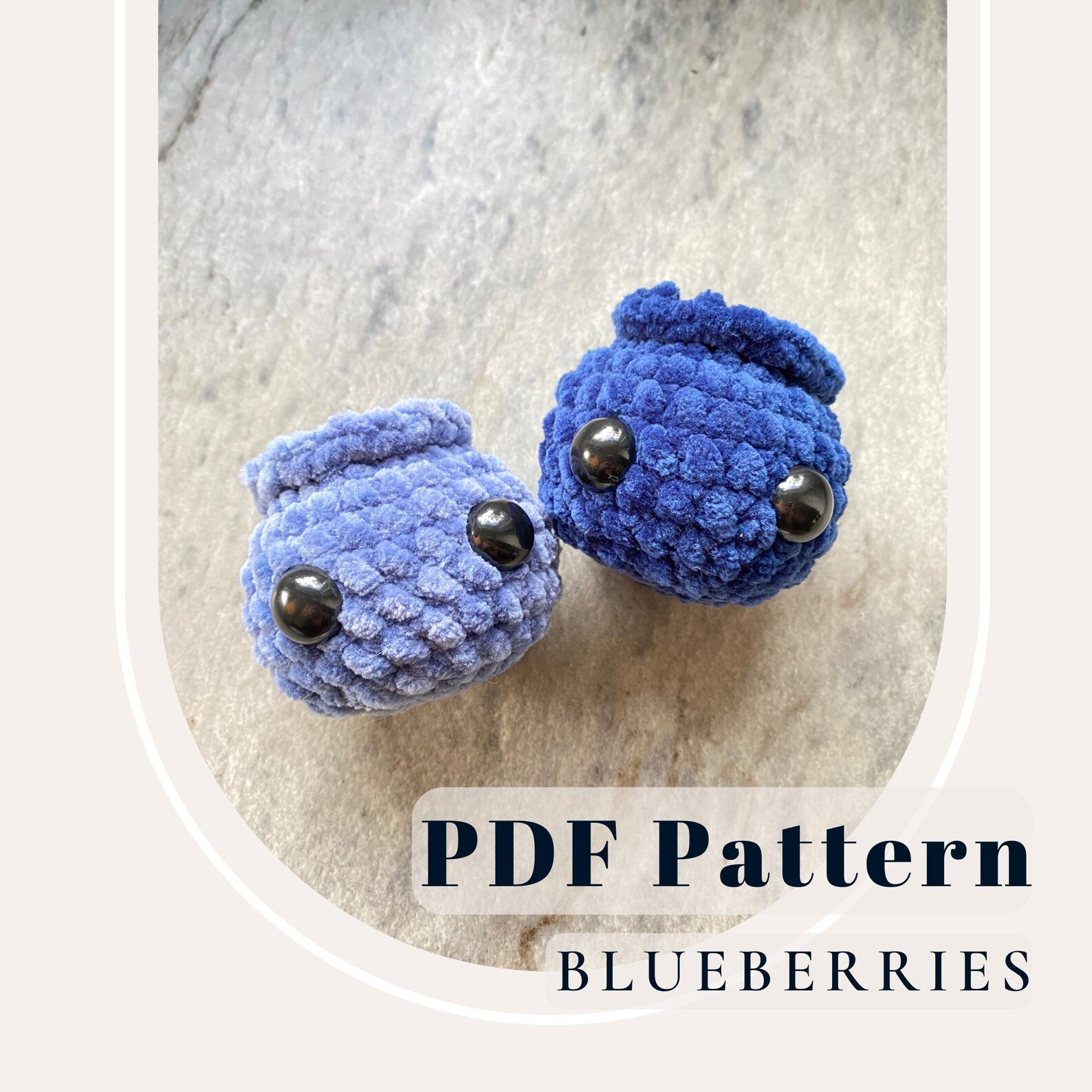 Blueberry Crochet Pattern – Cute Amigurumi Fruit - Food Amigurumi PDF ...