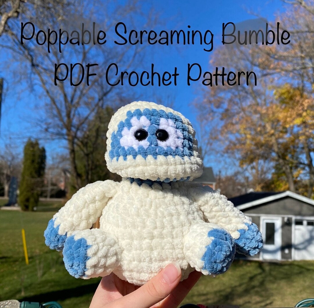 Poppable Screaming Bumble Crochet Pattern, PDF Crochet Pattern ...